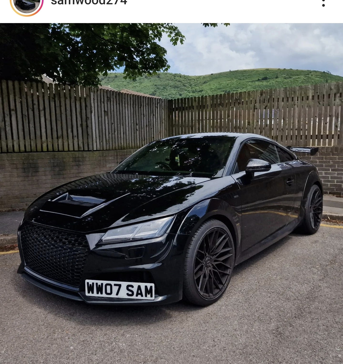 Audi TT with some short 4D plates – Delta Plates