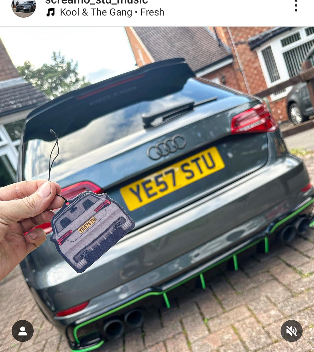 Audi S3 with some 3D gel plates – Delta Plates