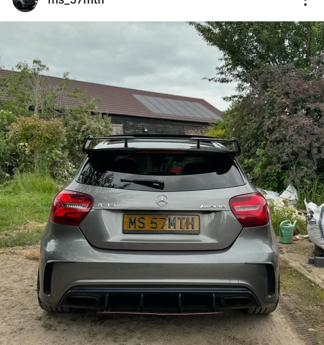 Mercedes AMG A45 with some tinted 3D gel plates – Delta Plates
