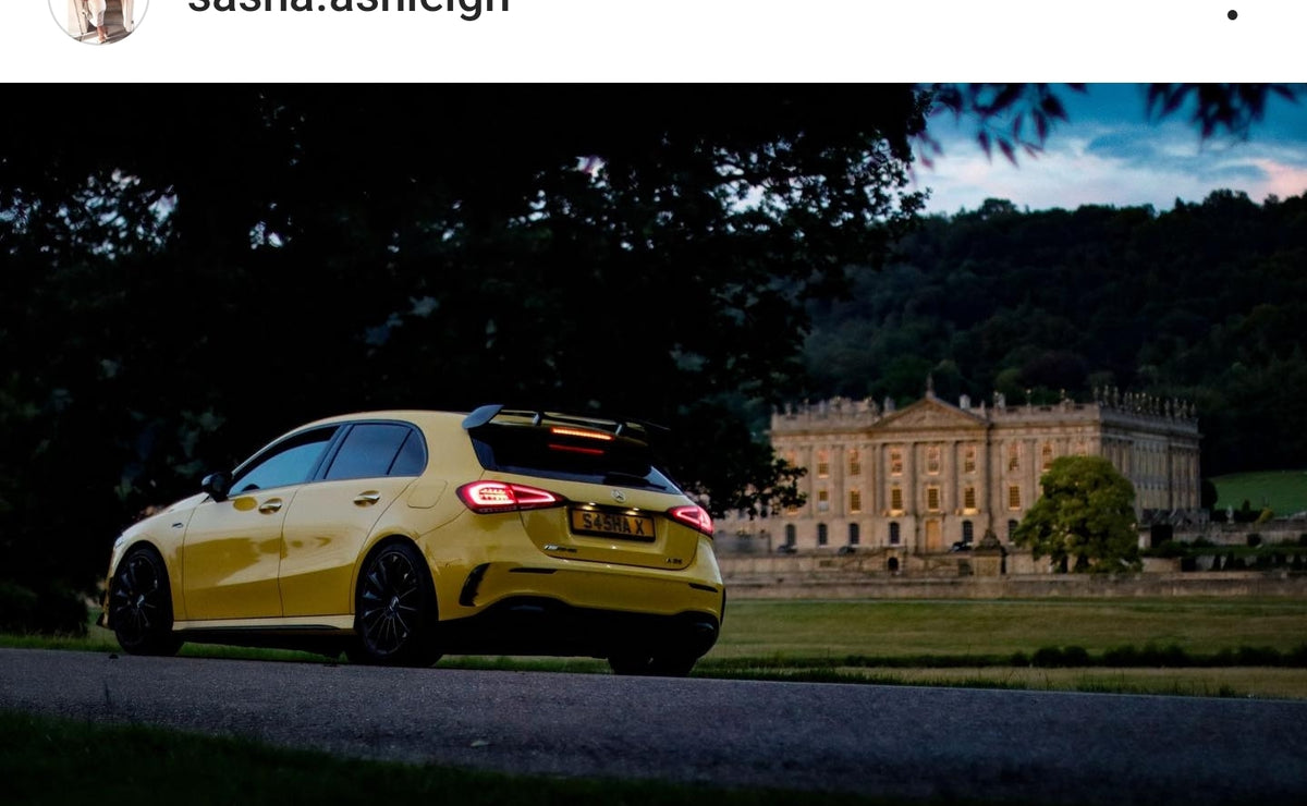 Mercedes AMG A45 with some Glitter 4D gel plates – Delta Plates