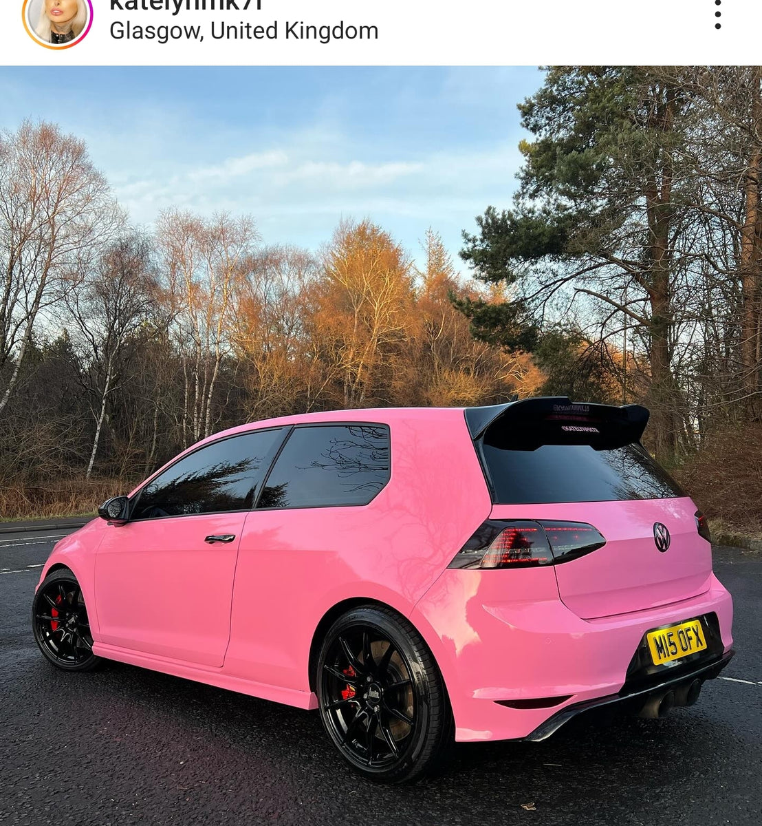 MK7 VW Golf R with some short 3D gel plates – Delta Plates