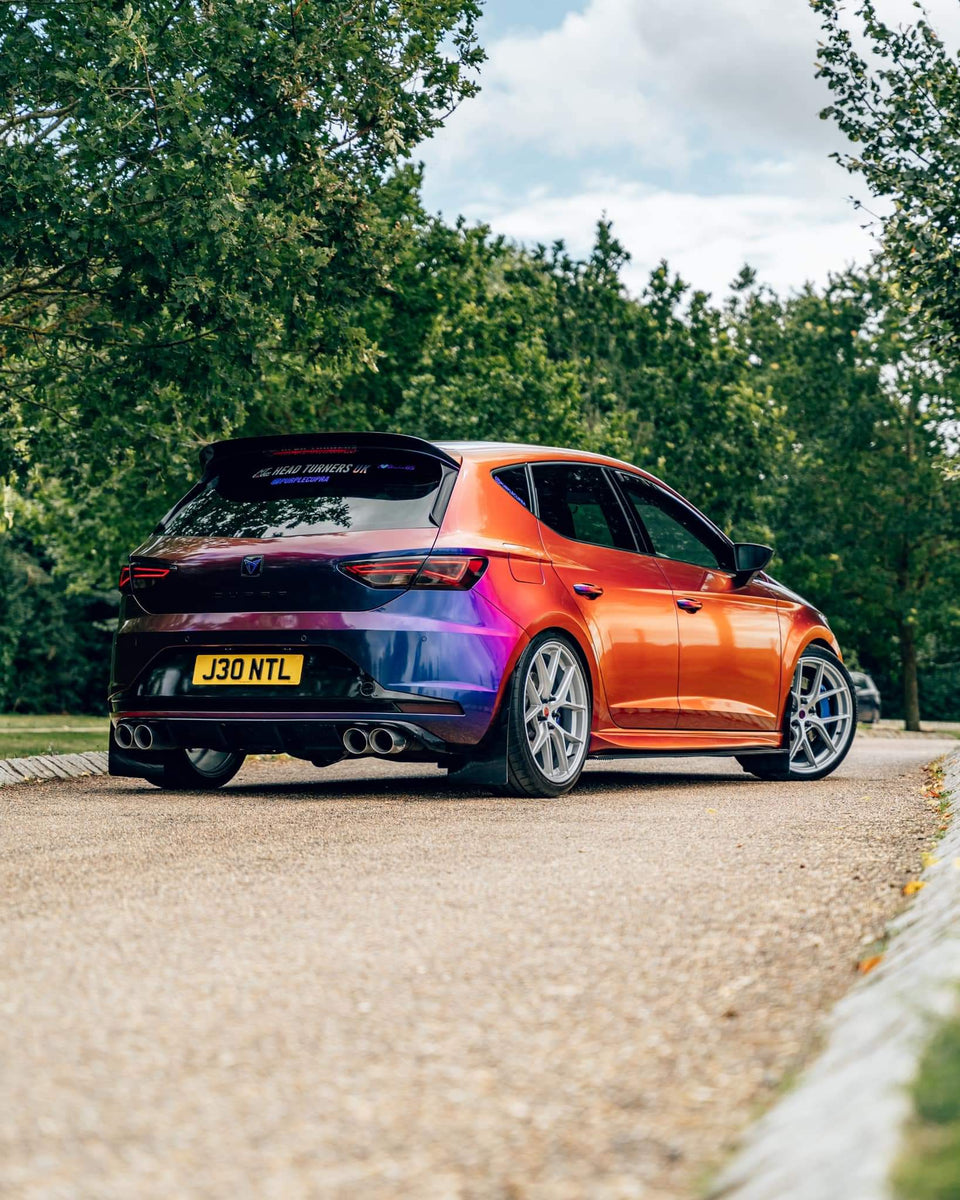 Purple Seat Cupra with some 4D gel plates – Delta Plates