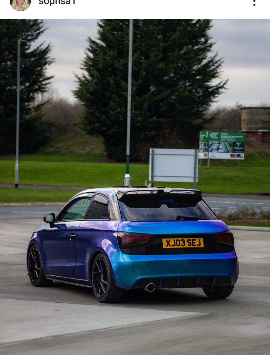Wrapped Audi A1 with some 4D plates – Delta Plates
