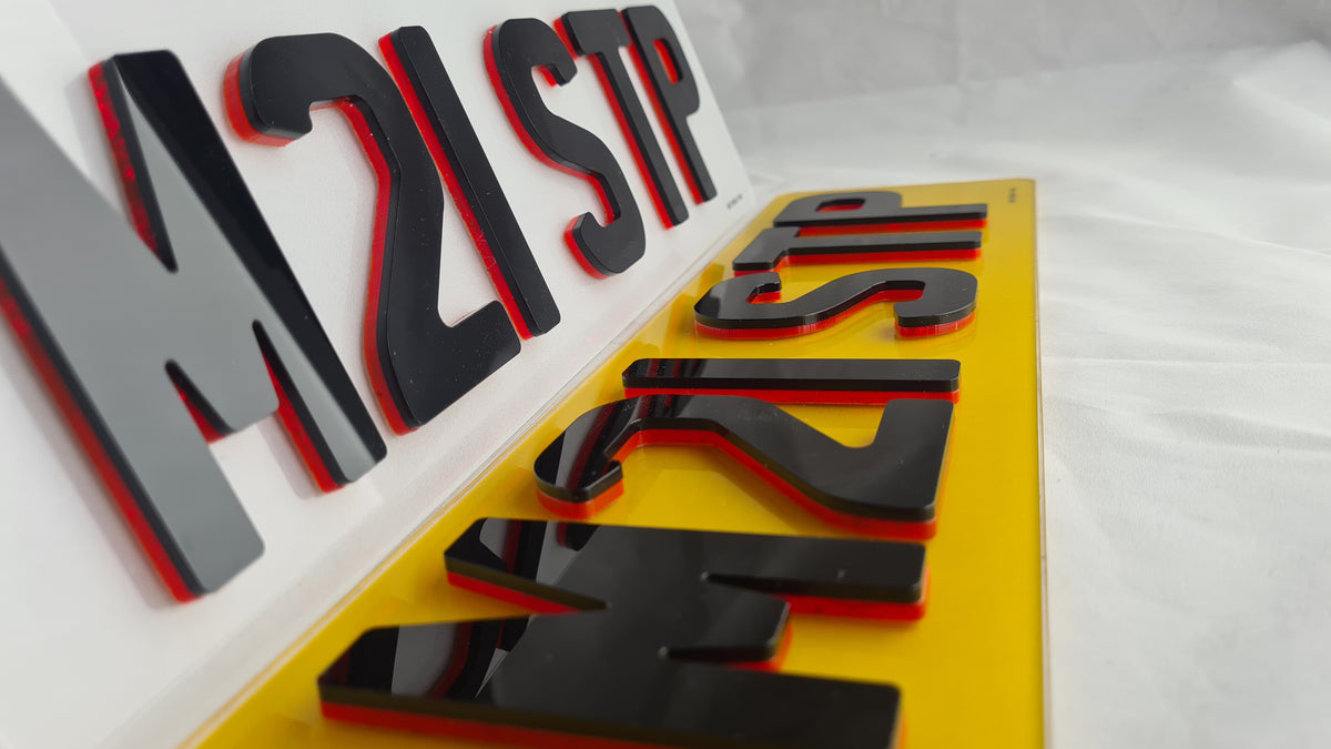 4D Neon plates - available with Gel or Acrylic ontop – Delta Plates