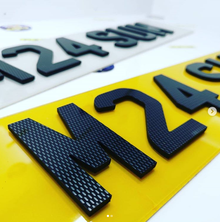 Carbon 4D Number Plates - ONLY @ Delta Plates