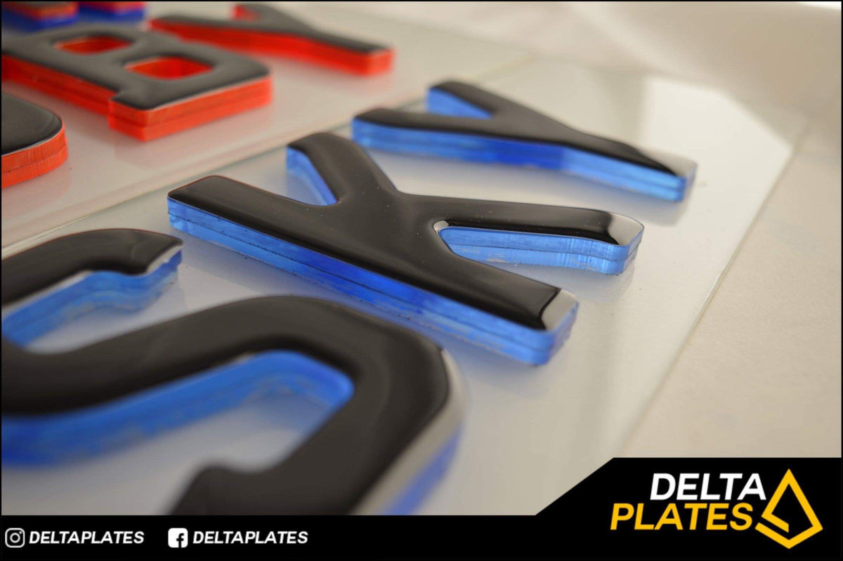 Double Stacked NEON Gel plates - BEST looking plates around! – Delta Plates