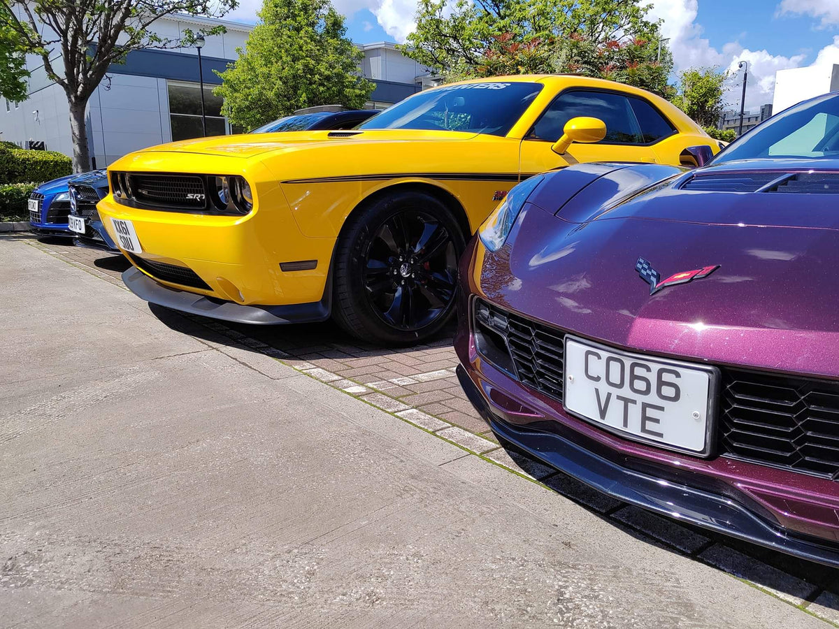 Dodge Challenger with some import 3D gel plates – Delta Plates
