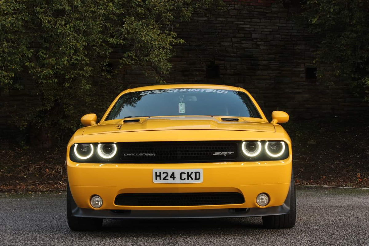 Dodge Challenger Yellow Jacket with some short 3D gel plates – Delta Plates