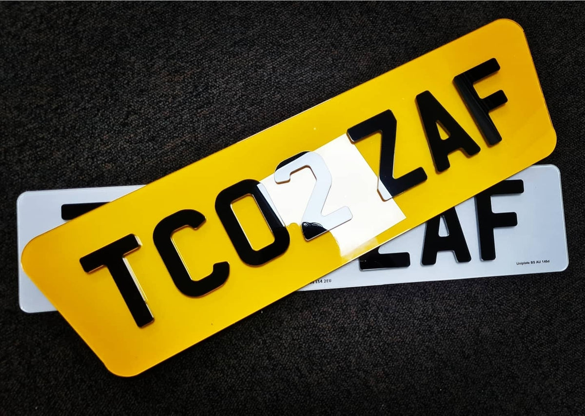 Jaguar XKR curved plate – Delta Plates