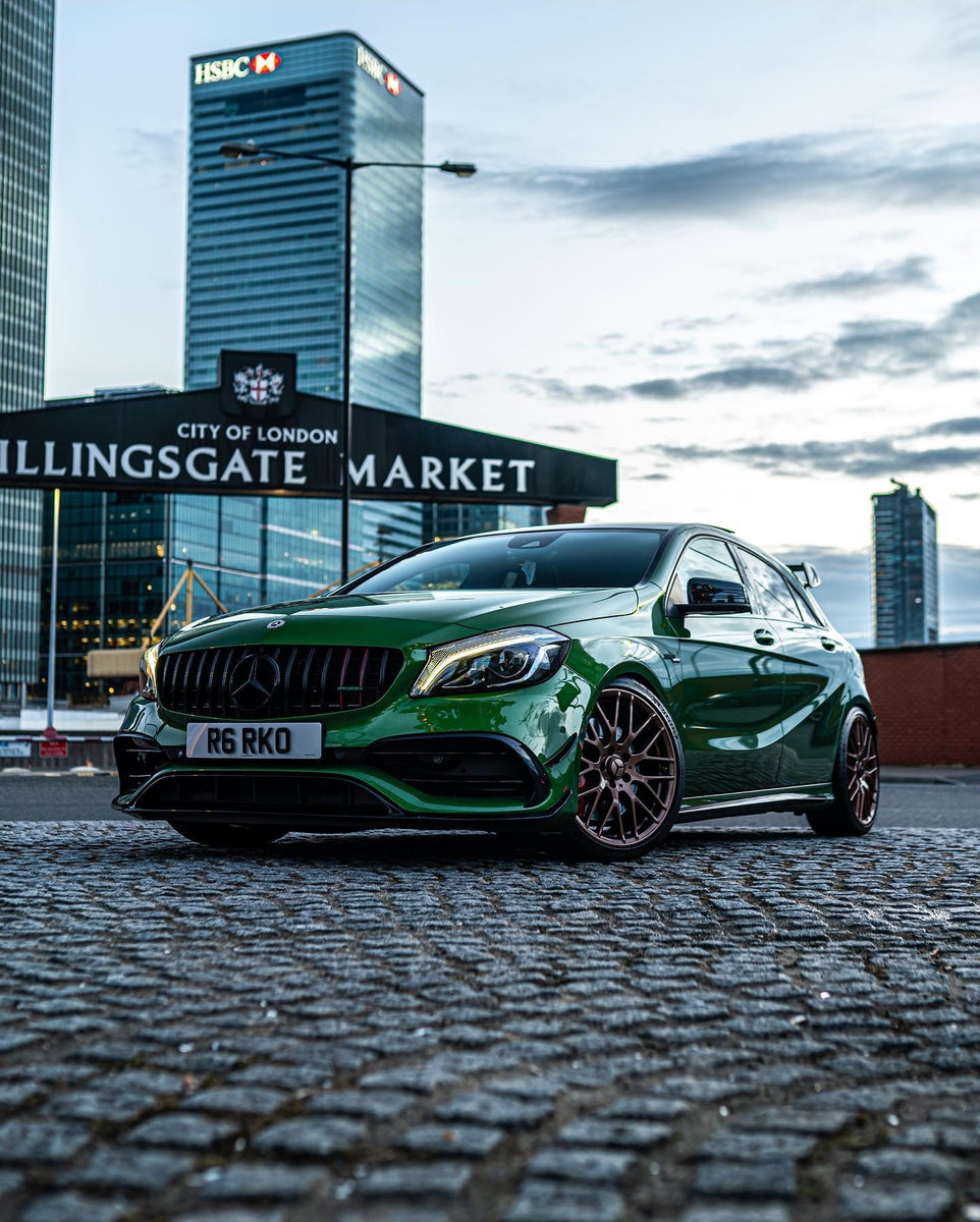 Crystal 4D plates for this Mercedes AMG A45s – Delta Plates