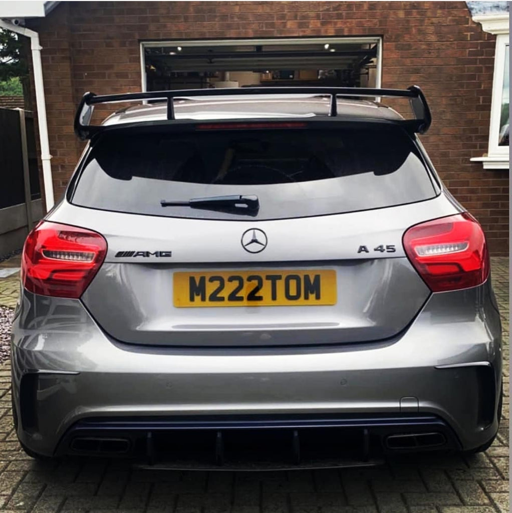 Mercedes AMG A45 with some tinted 4D plates – Delta Plates