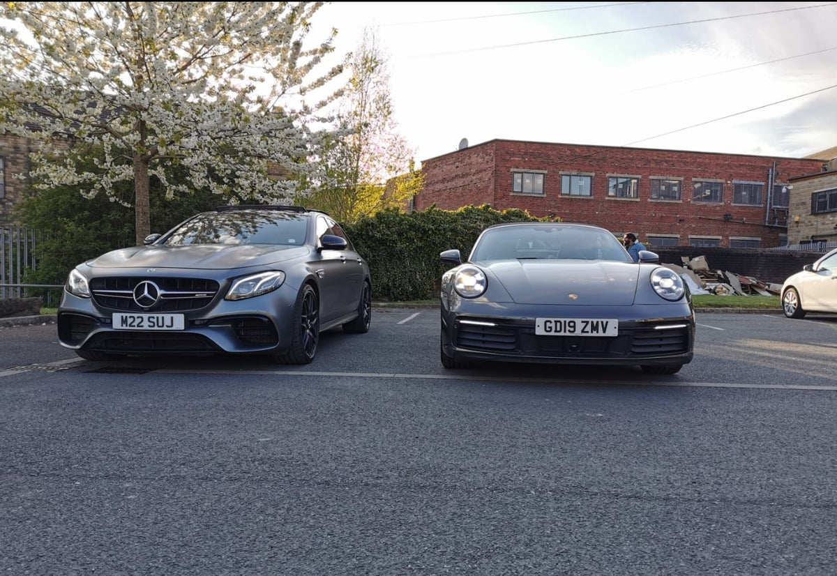 Mercedes AMG E63 with some 3D gel plates – Delta Plates