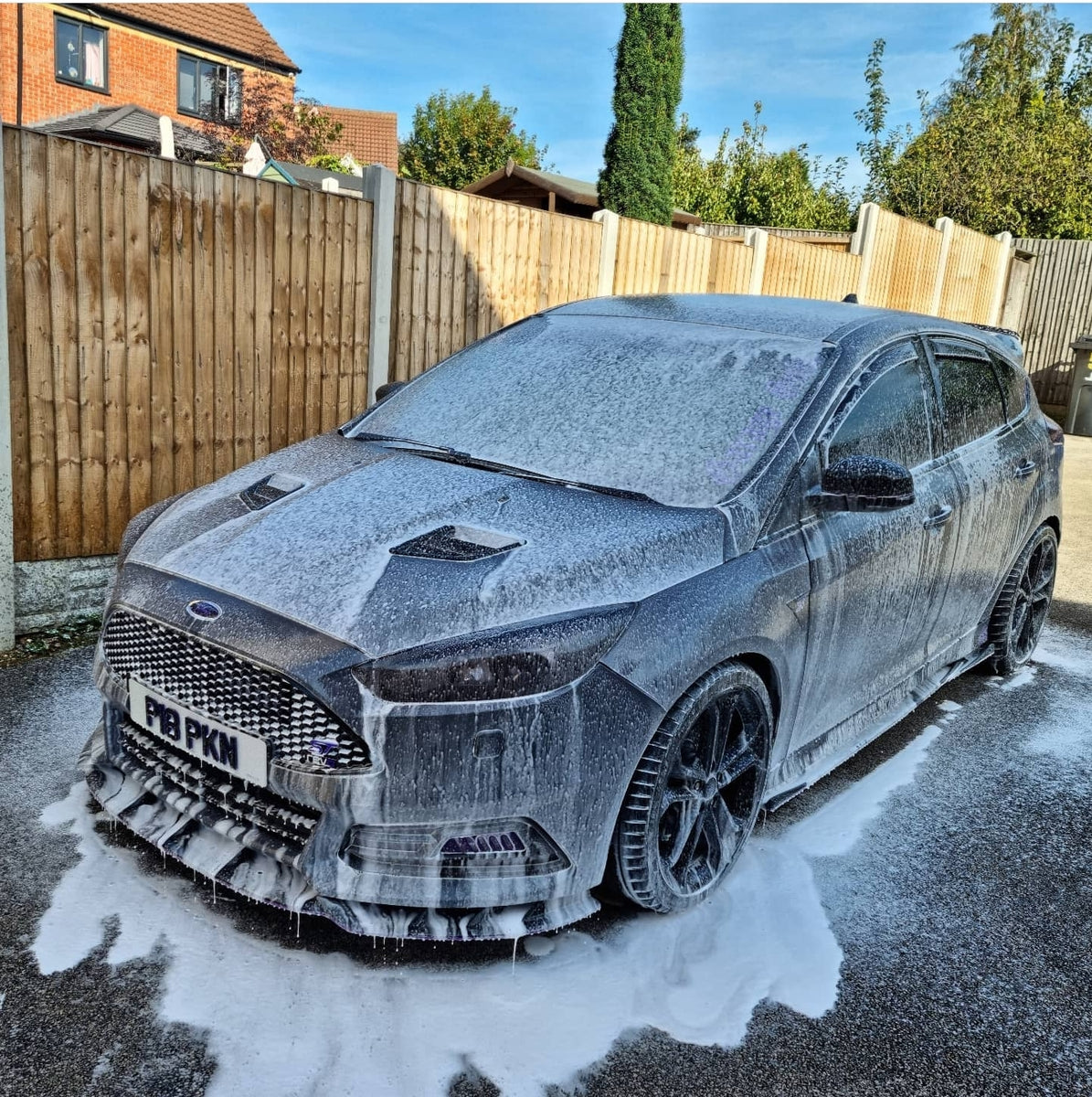 Ford Focus ST with some purple 4D plates – Delta Plates