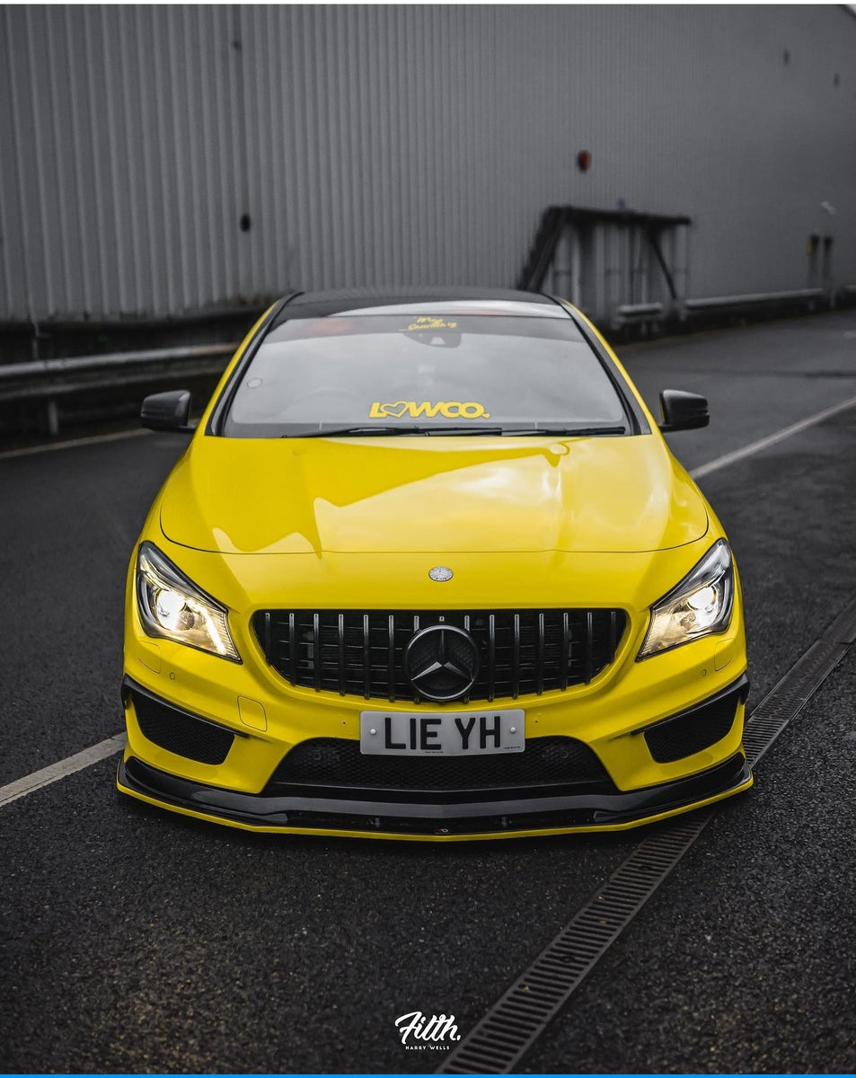 Bagged Mercedes AMG CLA45 with some short 3D gel plates – Delta Plates
