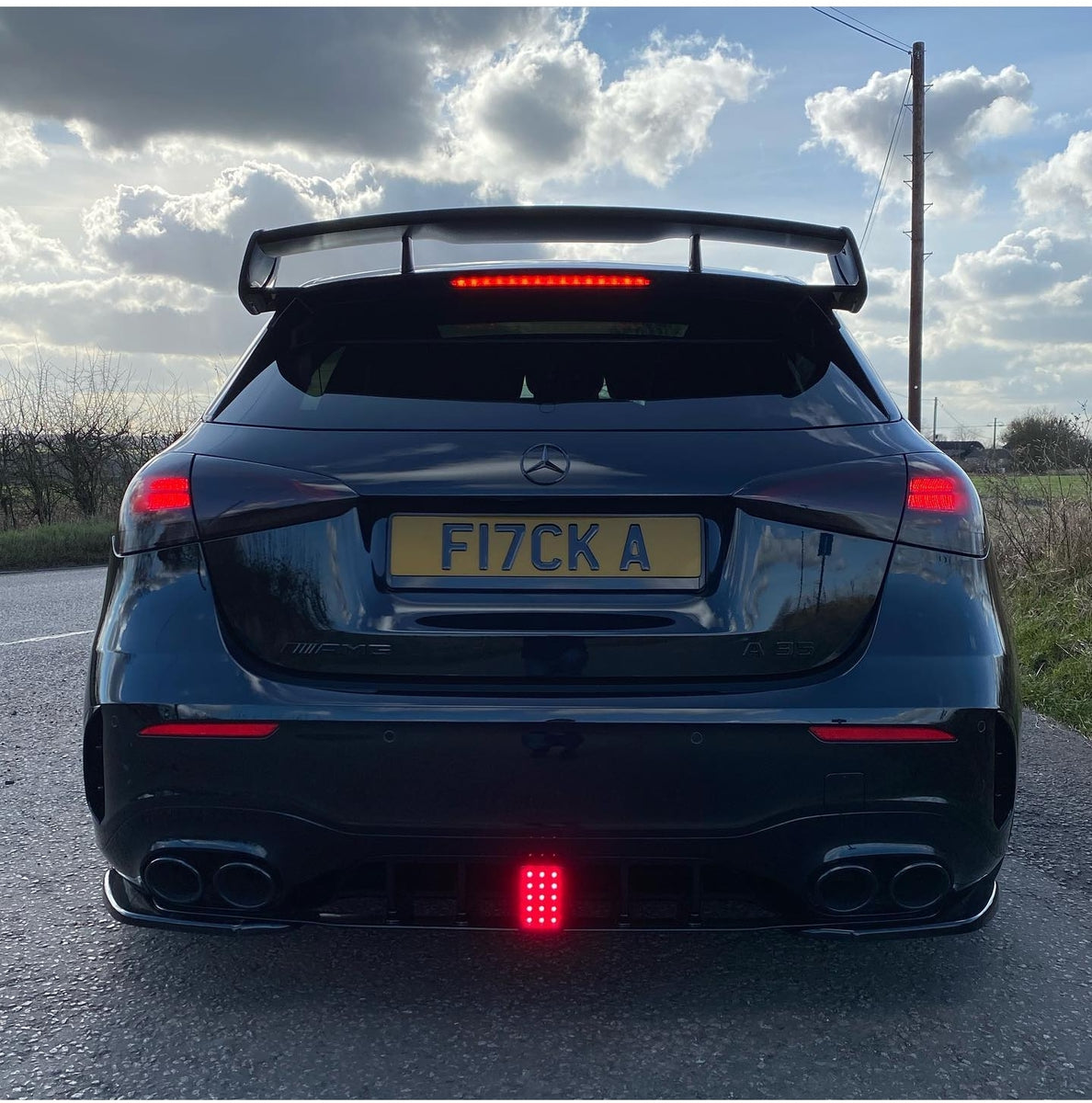 Mercedes AMG A35 with some tinted 3D gel plates – Delta Plates
