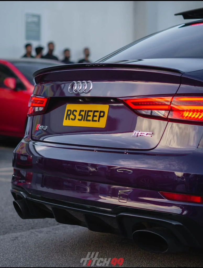 Audi RS3 with 4D plates – Delta Plates