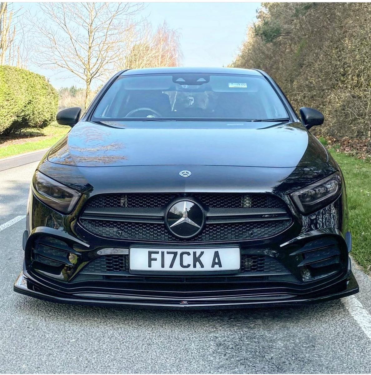 Mercedes AMG A45 with some tinted 3D gel plates – Delta Plates