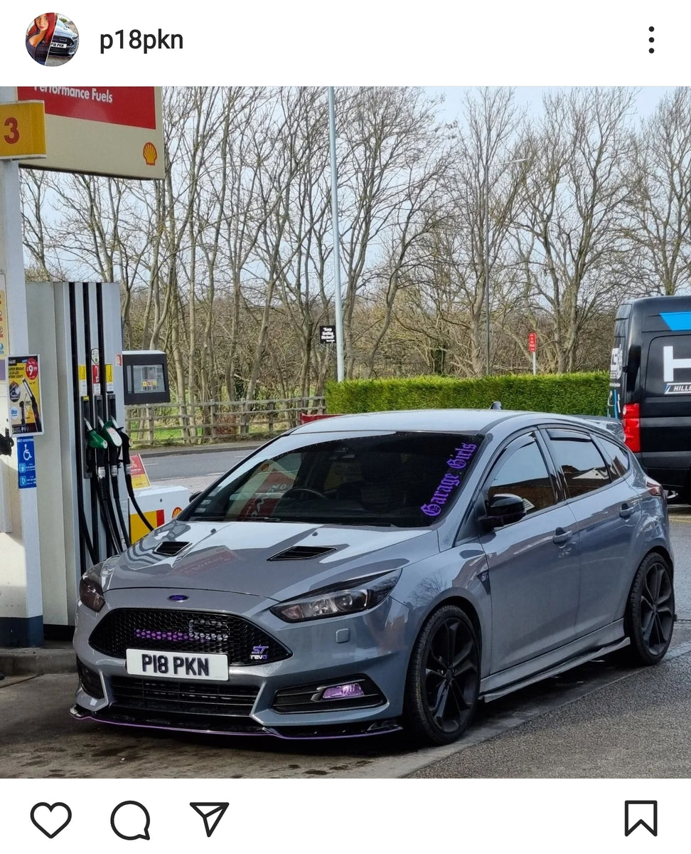 Ford Focus ST with some short 4D gel plates – Delta Plates