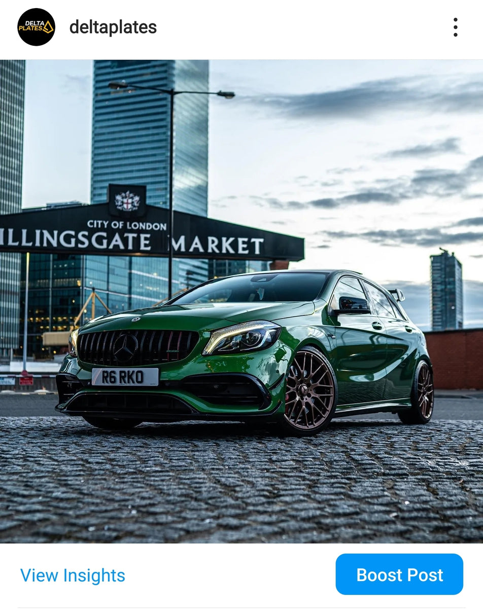 Mercedes AMG A45 with some 4D plates – Delta Plates