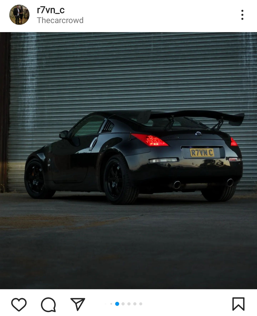 Nissan 350z with some short 4D gel plates – Delta Plates