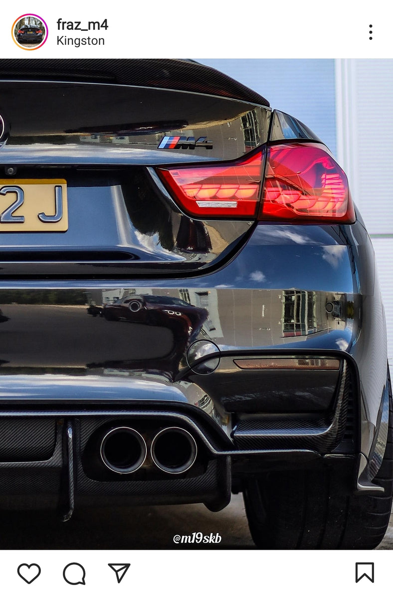 BMW M4 with some tinted 4D gel plates – Delta Plates
