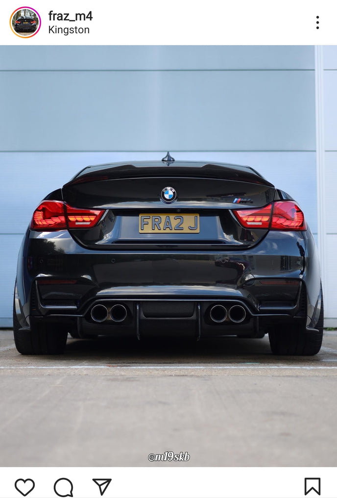 BMW M4 with some short 4D gel plates – Delta Plates