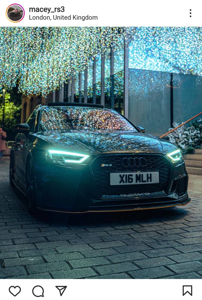 Audi RS3 with some 4D plates – Delta Plates