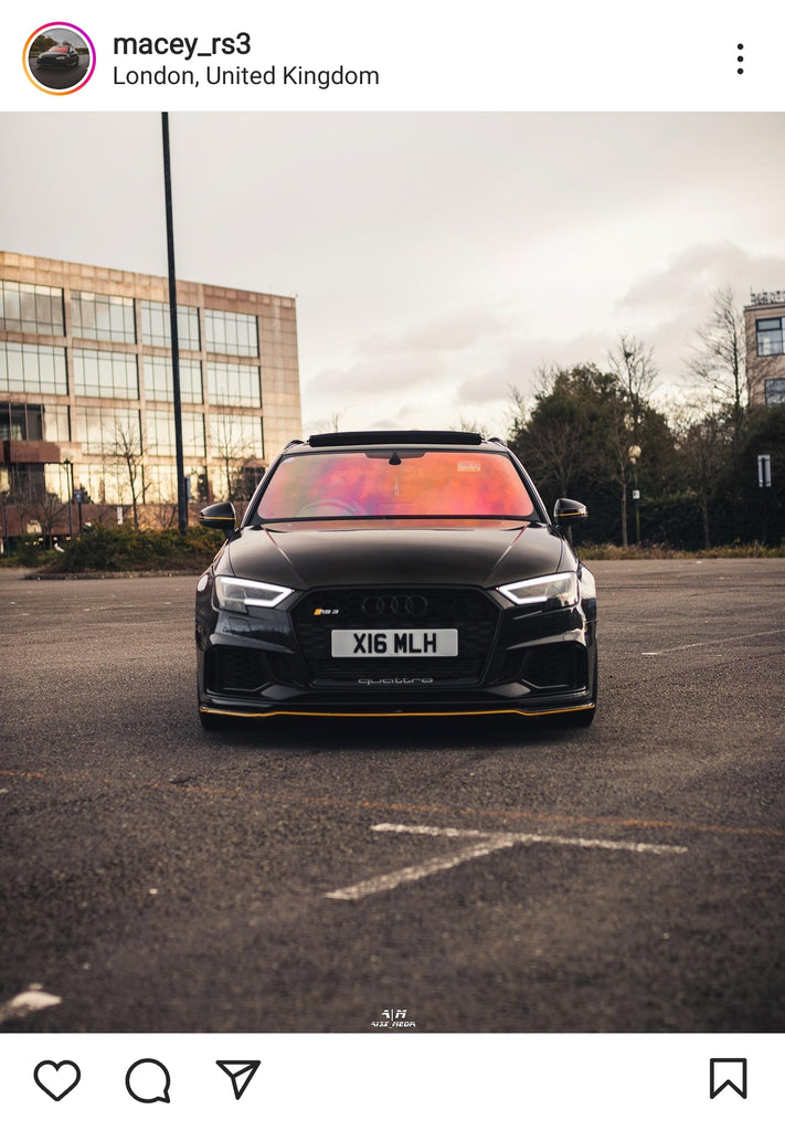 Audi RS3 with some 4D plates – Delta Plates