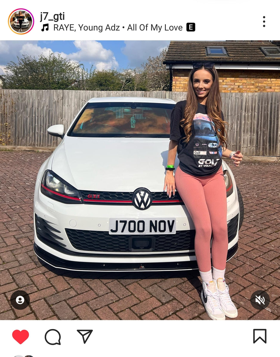 VW Golf GTI with some short 4D plates – Delta Plates