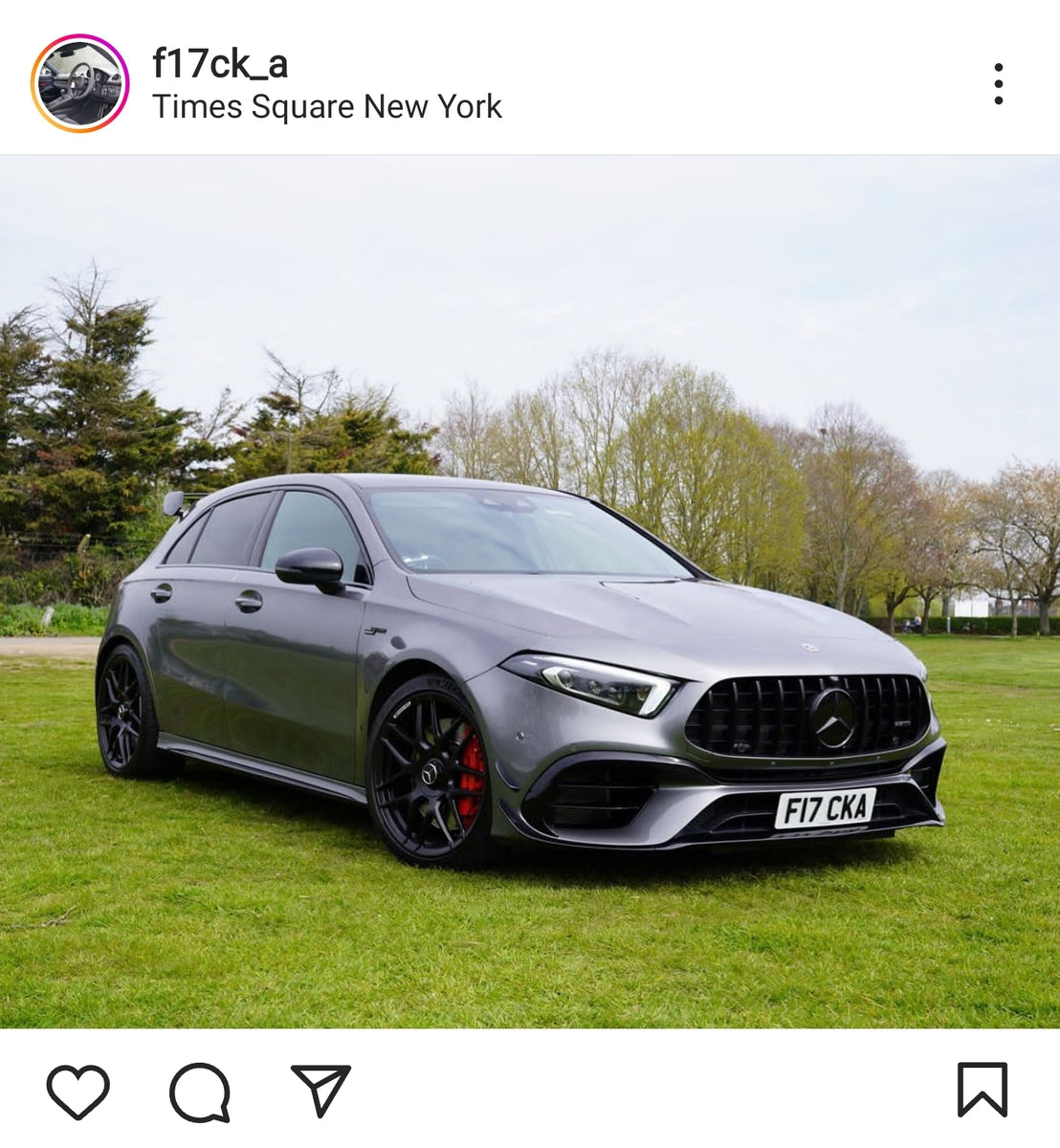 Mercedes AMG A45s with some legal 3D gel plates – Delta Plates
