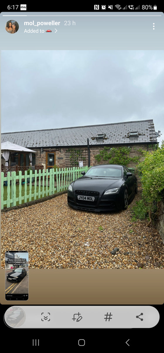 Audi TT with some hex shaped 4D plates – Delta Plates