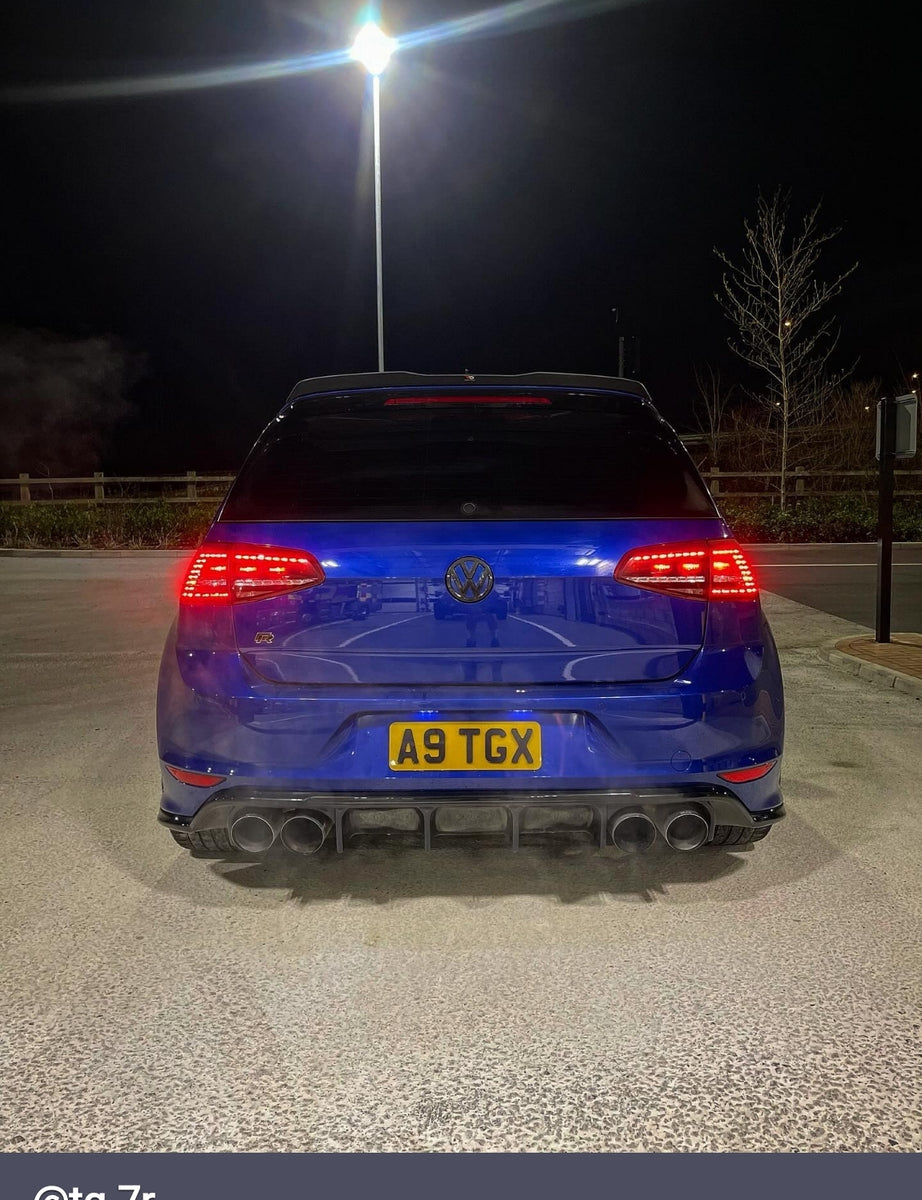 VW Golf R with some short 4D plates – Delta Plates