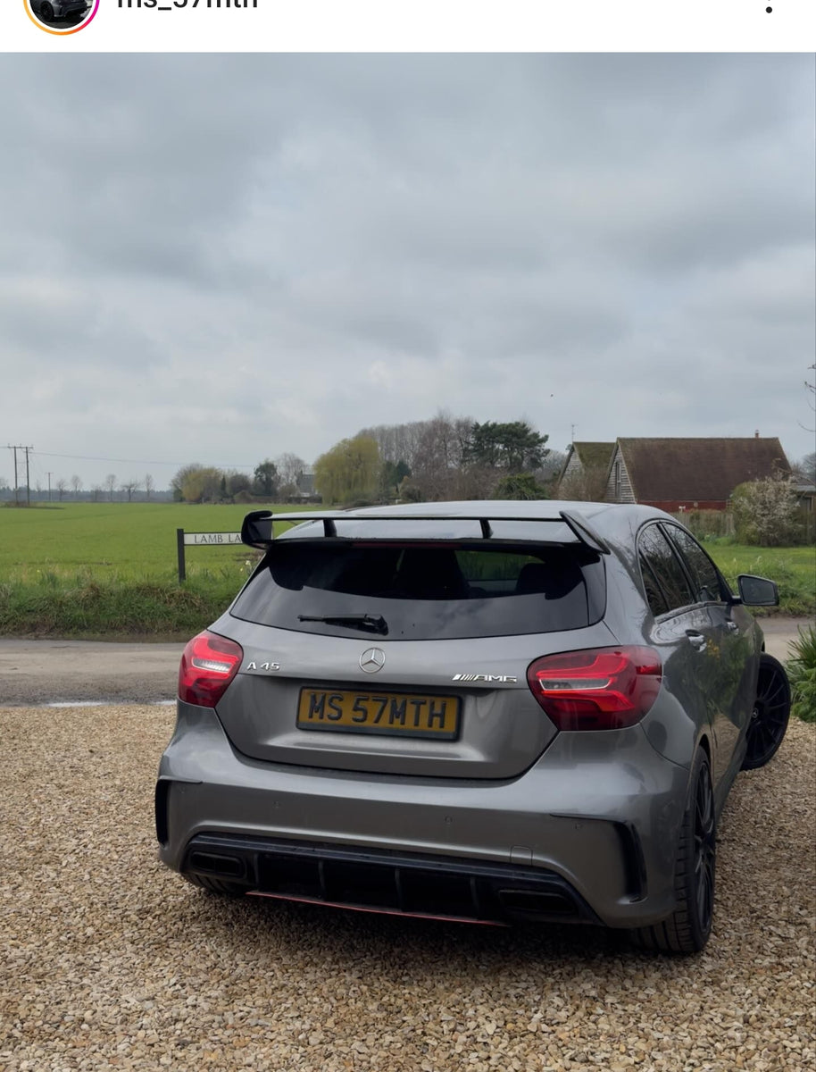 Mercedes AMG A45 with some tinted 3D gel plates – Delta Plates