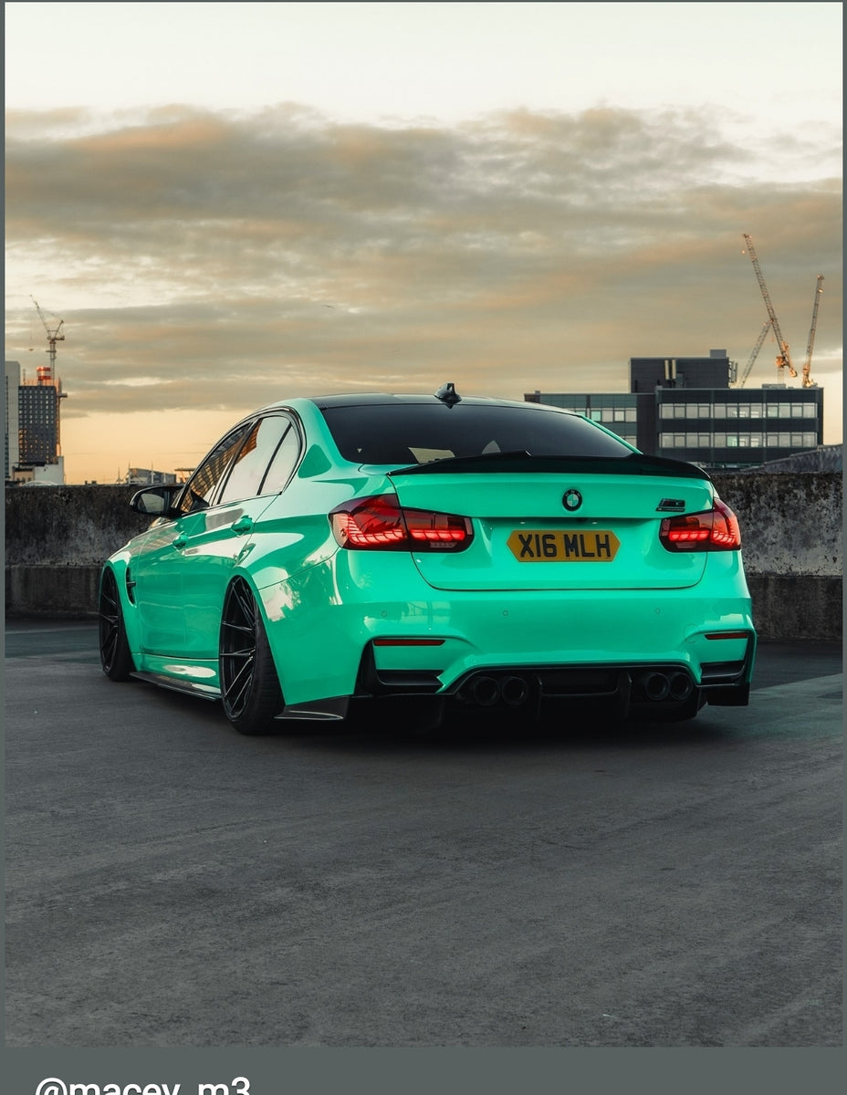 BMW M3 F80 with some hex 3D gel plates – Delta Plates