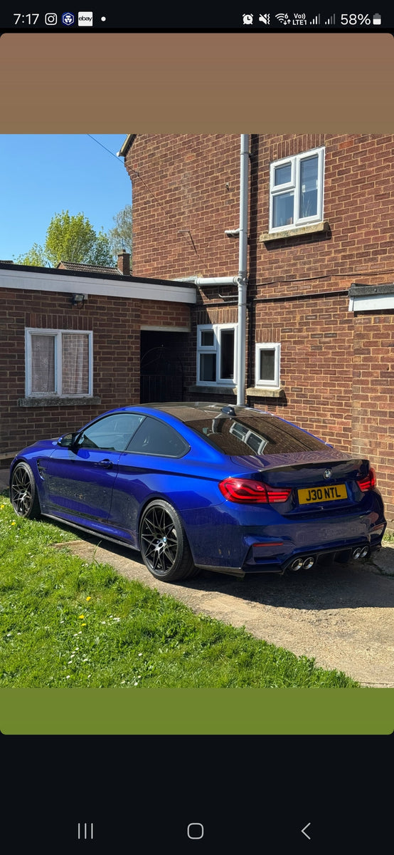 BMW M4 F82 with some 3D gel plates – Delta Plates