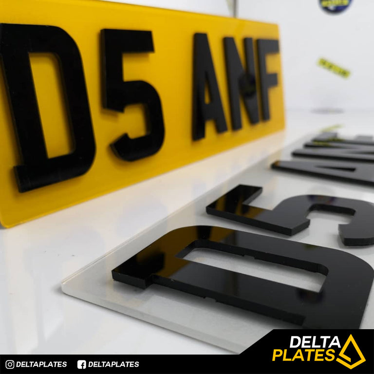 3D and 4D Number Plates | Delta Plates