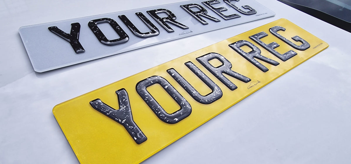 3D Forged Carbon Gel Plates - Normal or TINTED | Delta Plates