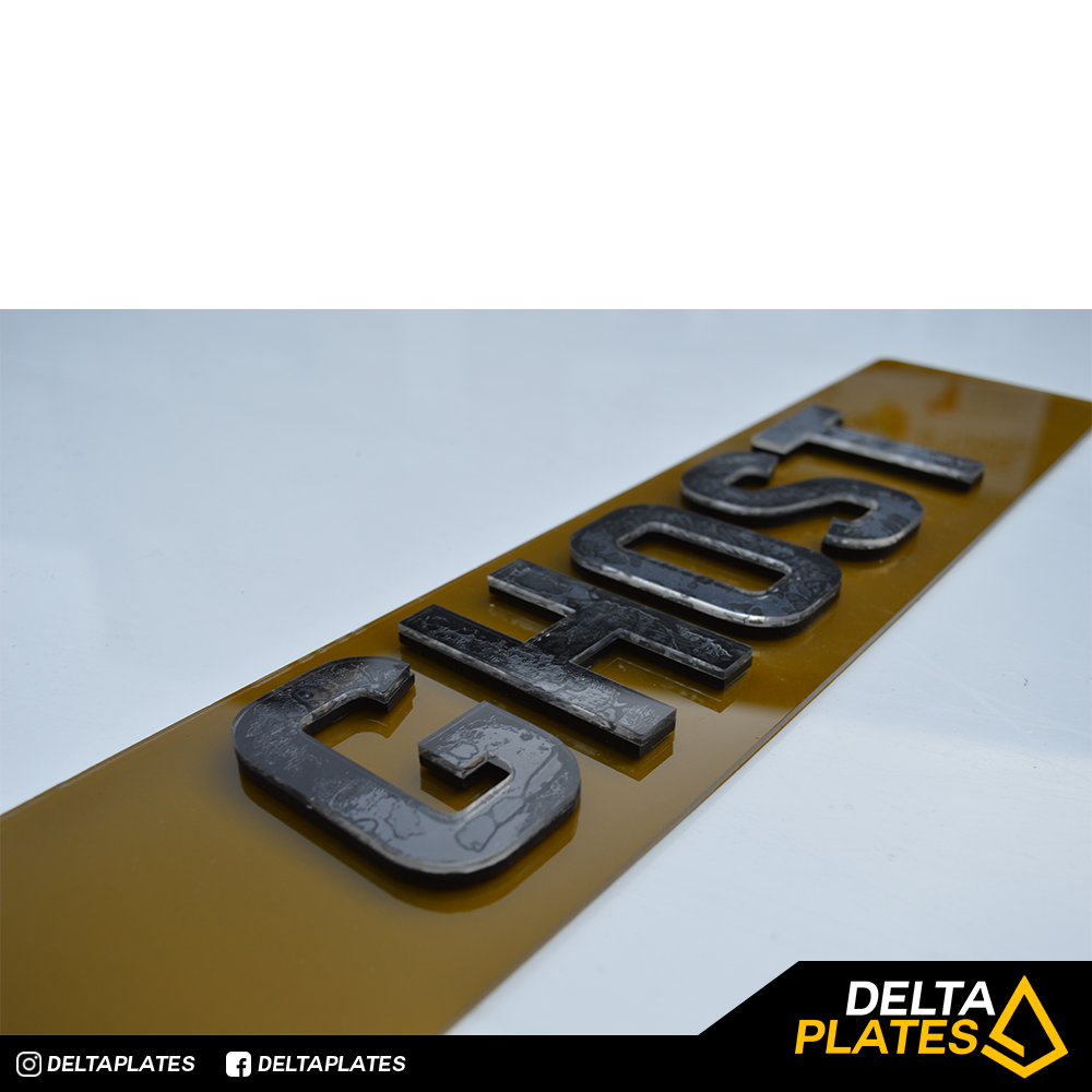 4D GHOST Number Plates - CUSTOM 3D and 4D Plates | Delta Plates